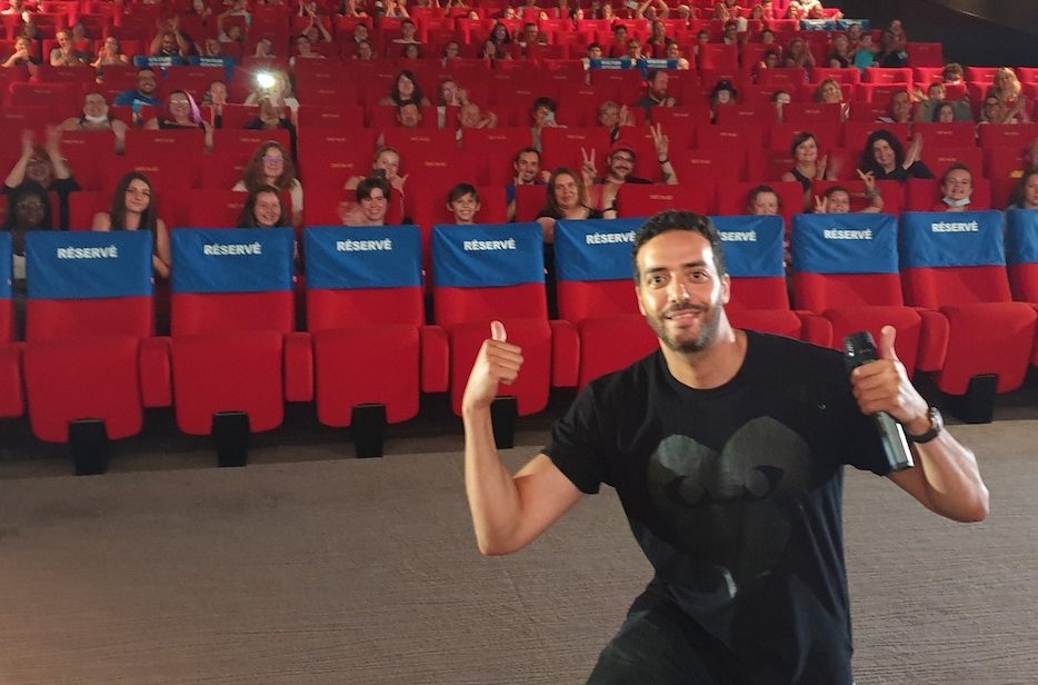 Tarek Boudali et l'équipe de "3 jours max" à Neufchâteau pour l'avant ...