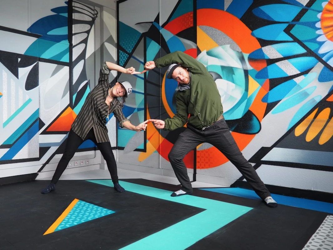 Kat & Action en résidence à Épinal pour le prochain Mur ! - 100% Vosges